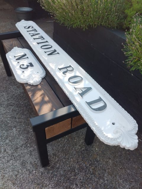 Refurbished Victorian cast iron signs - Welcome to Garden Metal Rescue